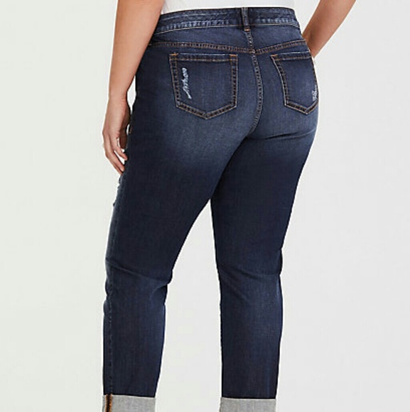 torrid | Jeans | Torrid S Short Boyfriend W Destruction Cuffed | Poshmark